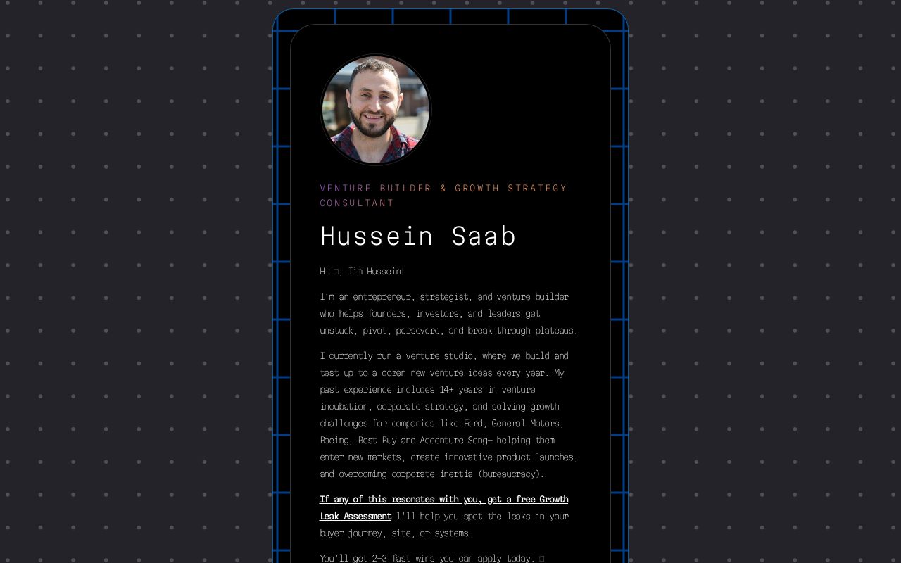 Hussein's Venture Portfolio